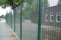 China Peach Post Green Welded Mesh Fencing Galvanized Curvy 6 Ft for sale