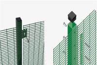China Galvanised PVC Coated Welded Mesh Fencing Green V Mesh Fencing for sale