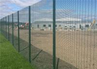 China Green Galvanized 358 Anti Climb ClearVu Invisible Wall Fence Panels Powder Coated for sale