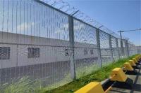 China Powder Coated Wire Mesh Fence Panels Security Welded 358 Prison Mesh Fencing for sale