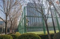 China Factory Direct High Security Galvanized Diamond Wire Mesh Chain Link Fence For Football Pitch for sale