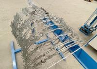 China Blade Barbed Wire BTO22 Concertina Mesh Welded Razor Wire Mesh Fence For Protection And Security for sale