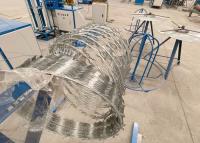 China High Density Galvanized Iron Concertina Barbed Razor Wire Mesh Fence for sale