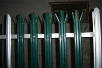 China D And W Shape Galvanized Steel Black Powder Pale Steel Palisade Security Fencing For Security Needs for sale