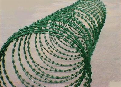 China Cbt65 Bto22 Cbt60 Security Galvanized Concertina Razor Barbed Wire For Prison Fence for sale