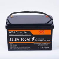 China Black 12V LiFePO4 Battery Pack 100Ah 0℃ - 55℃ Charging Temperature for sale