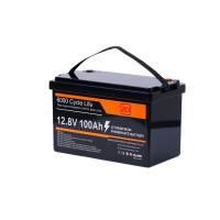 China High Energy Density LiFePO4 Lithium Battery 12.8V 100Ah With 6000 Times Cycle for sale