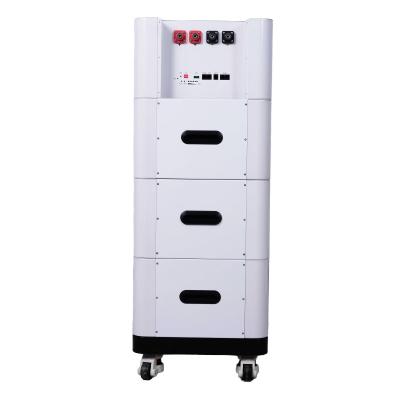 China Modular Stackable Solar Power Battery Pack 51.2V 200Ah For Home for sale
