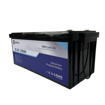 China Durable LiFePO4 Energy Storage Battery 25.6V 100Ah High Efficiency Power System for sale