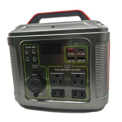 China Lithium Battery 300 Watt Portable Power Station Solar Generator For RV Travel for sale