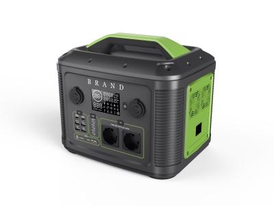 China 1000W Portable Power Station LiFePO4 Battery 4 AC Outlets Solar Rechargeable for sale