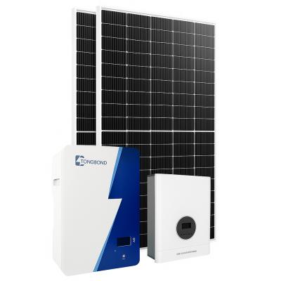 China 5kWh Off-Grid Solar Power System with 3000W Hybrid Inverter and Lithium Battery for sale