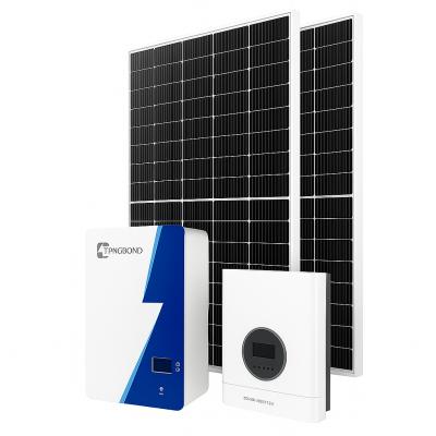 China 10kWh Off-Grid Solar Power Kit With Hybrid Inverter And Lithium Battery Storage for sale