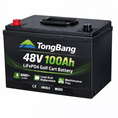 China 48V 100Ah Lithium Replacement Battery LiFePO4 Golf Cart Battery for EZGO Club Car for sale