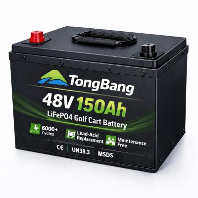China 48V 150Ah LiFePO4 Golf Cart Battery High Capacity Lithium Replacement For Lead Acid for sale
