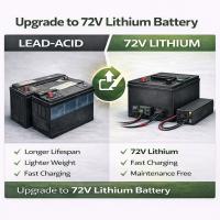 China 72V Golf Cart Battery Conversion from Lead Acid to Lithium for sale