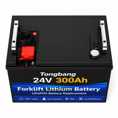 China 24V 300Ah OEM Forklift Lithium Battery with CAN Bus Communication  Lithium Battery Pack Manufacturers for sale