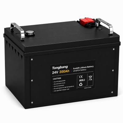 China 24V 300Ah Custom Forklift Lithium Battery with Steel Housing Lithium Battery Pack Manufacturer for sale