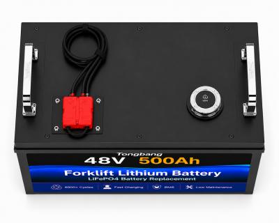 China 48V 500Ah LiFePO4 Forklift Battery for 24/7 Warehouse Applications Lithium Battery Pack Manufacturers for sale