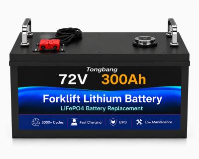 China 72V 300Ah LiFePO4 Forklift Battery for Warehouse and Industrial Applications Lithium Battery Pack Manufacturers for sale