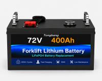 China 72V 400Ah LiFePO4 Forklift Battery for Industrial Material Handling Equipment Lithium Battery Pack Manufacturers for sale