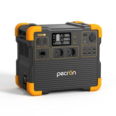 China PECRON E2400 LFP 2048Wh 2400W LiFePO4 Portable Power Station for Home and Outdoor Use for sale