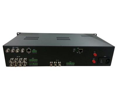 China 8 in 3 out SDI Fiber Extender with 2-ch bidirectional PAL, 1 Ethernet for sale