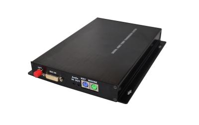 China DVI KVM Fiber Extender with PS2 and bidirectional Audio for sale