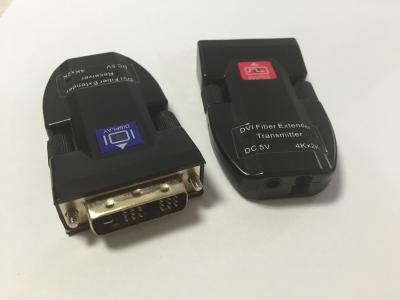 China Minitype 4K resolution DVI Fiber Extender over  single core optic cable for sale