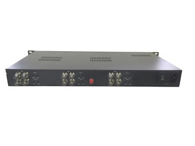China 6-ch unidirectional 3G-SDI Extender over Fiber Optic Cable with embeding external audio in transmitter for sale