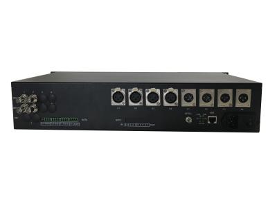 China 6 channels 3G-SDI  Fiber Optic Extender with external balance audio and datat with Ethernet for sale