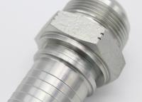 China Carton Steel Npt Pipe Fittings , JIC Male 74 Degree Cone Seal In Silver Color ( 16711 ) for sale
