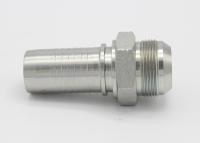 China Carton Steel Npt Pipe Fittings , JIC Male 74 Degree Cone Seal In Silver Color ( 16711 ) for sale