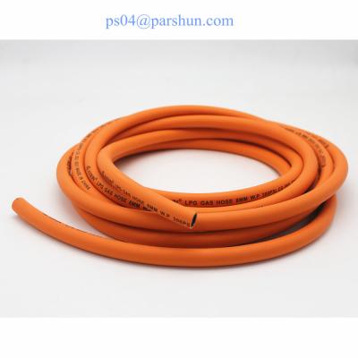 China Rubber Orange Low Pressure Flexible Gas Hose BS EN16436 5/16