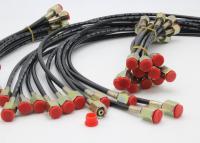 China Red Jacket Flexible High Pressure Test Hose With Wires / Fibers Reinforcement for sale