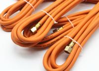 China BP 60bar Orange Color Rubber Gas Hose with 3/8” Left-hand thread Fitting for sale