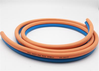 China 20 Bar I.D 5 / 16 Inch Twin Gas Hose OD 15mm Grade R ISO 3821 for sale