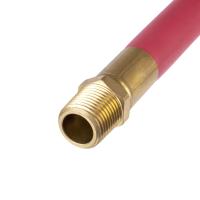 China Red EPDM 1/2'' X 50FT with NPT Male Rubber Air Hose Assembly for Compressed Air for sale