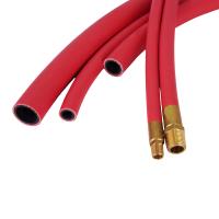 China Red EPDM 1/2'' X 50FT with NPT Male Rubber Air Hose Assembly for Compressed Air for sale