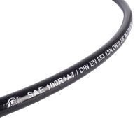 China SAE 100R1& EN853 1SN 3/8'' Smooth Surface Hydraulic Hose Assembly for sale