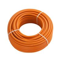 China 6mm Oil Resistance Braided -30℃~+80℃ Orange Rubber LPG Gas Hose Assembly for sale