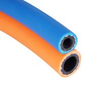 China Grade T Wear Resistant Reducer Twin Welding Hose Orange 3/8'' Blue 1/4'' for sale