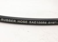 China Single Textile Braid Reinforced Hydraulic Rubber Hose J517 SAE 100R6 Black for sale