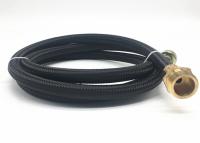 China Black Color Rubber Water Hose , Washer Water Hose 10ft 12ft 15ft Length for sale