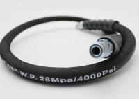 China Black Rawhide Surface High Pressure Washing Machine Hose With MPT Fittings for sale