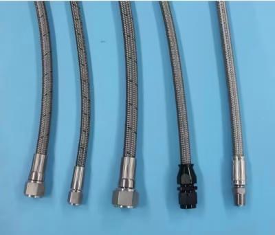 China High Pressure PTFE Hose With One braided Layer Of Stainless Steel For Transportation and Mobile Hydraulics for sale