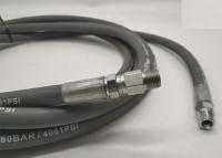 China Male NPT X NPT Swivel Gray Washing Machine Water Hose 4000 PSI Pressure for sale