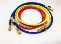 China R410/ R32 Refrigerant Charging Hose With Ball Valve Fitting For Manifold Gauge for sale