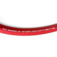 China Red Food Washing Hose with 300 PSI Working Pressure – FDA Approved NBR/EPDM Rubber for Hot Water Resistant Cleaning for sale
