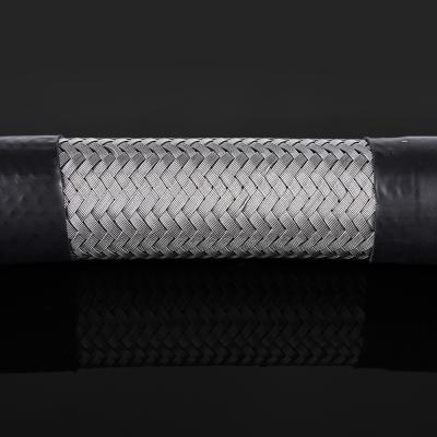 China Stainless Steel Braid PTFE Turbo Oil Pipe Assembly with High Temperature Resistance and Customization Options for sale